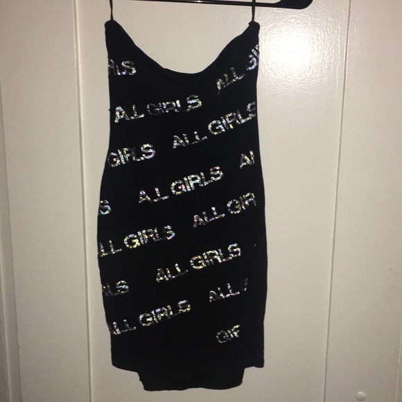 Dolls Kill | Dresses | Dolls Kill Girl Black Strapless Mini Bodycon ...